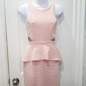 Dresses | New Blush Cutout Sides Midi Dress Sm | Poshmark